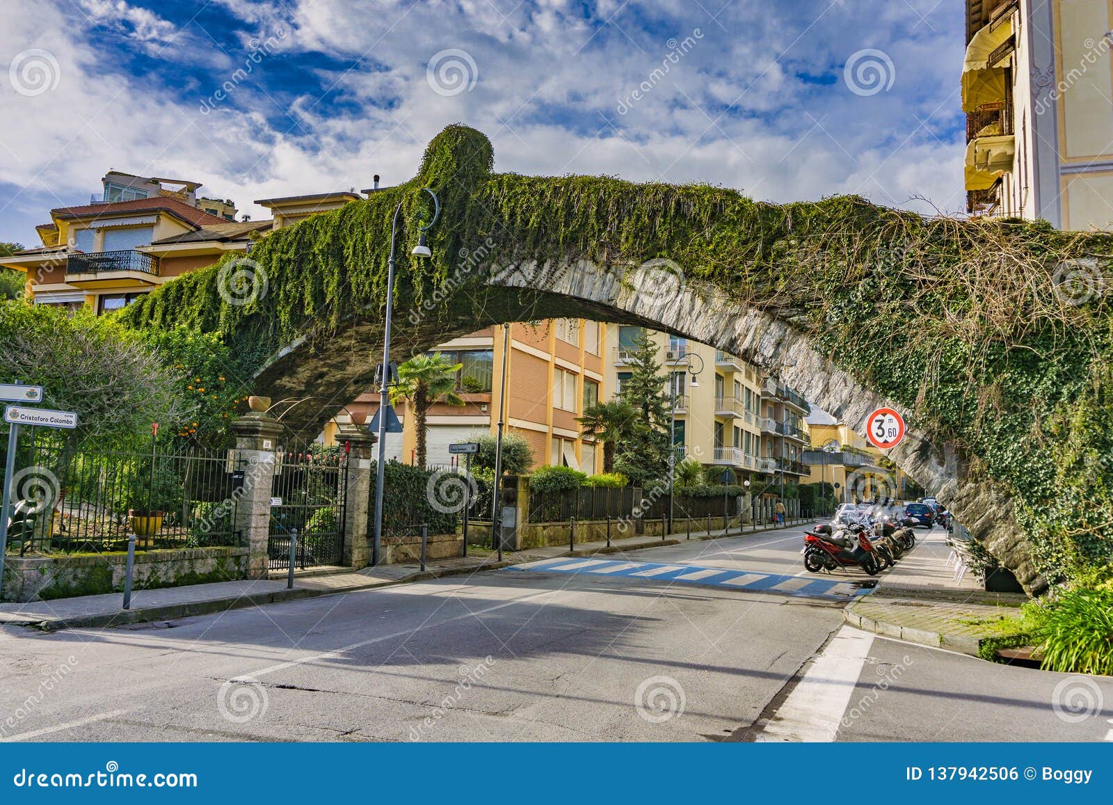 Hannibal`s Bridge in Rapallo, Italy Stock Photo - Image of city, travel ...