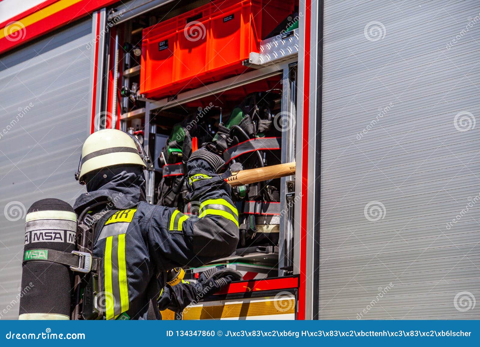 German Fireman In Uniform Royalty-Free Stock Photography ...