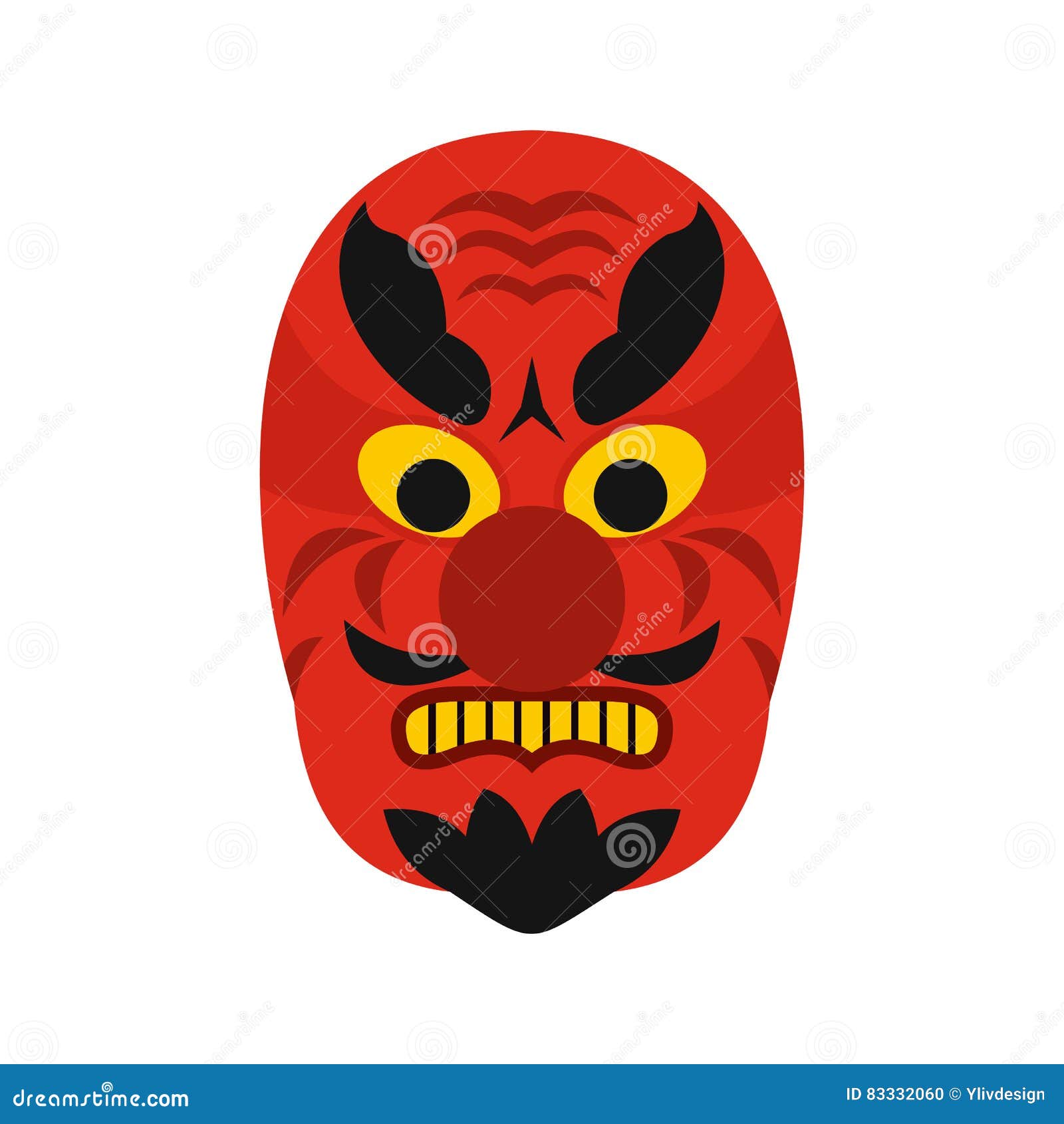 Hannya Mask Pattern, Simple Style Cartoon Vector | CartoonDealer.com ... Hannya Mask Pattern, Simple Style Cartoon Vector | CartoonDealer.com ...