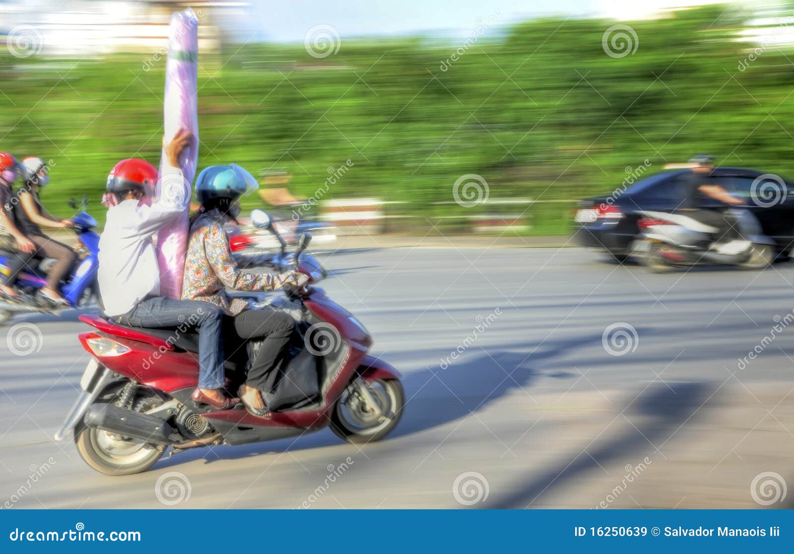 Hanoi Delivery Biker stock image. Image of fashion, lady - 16250639