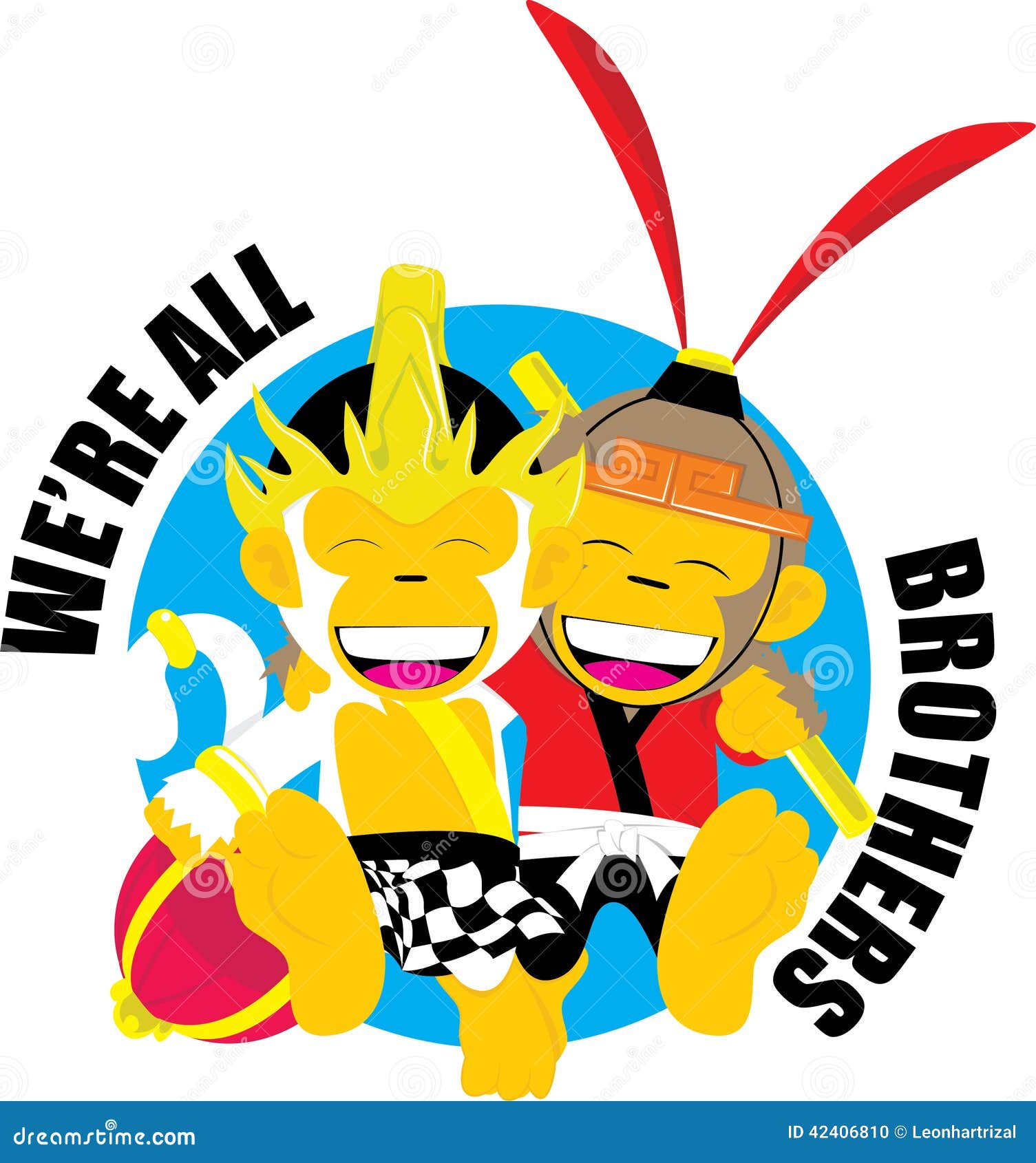 Hanoman Mascot Logo Design Cartoon Vector | CartoonDealer.com #253474305