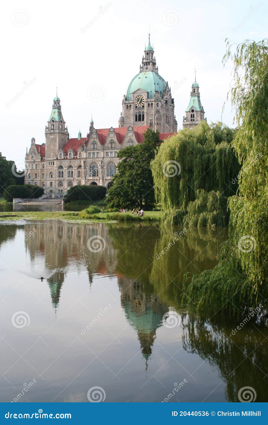 Hanover City Hall with Reflection Editorial Photo - Image of summer ...