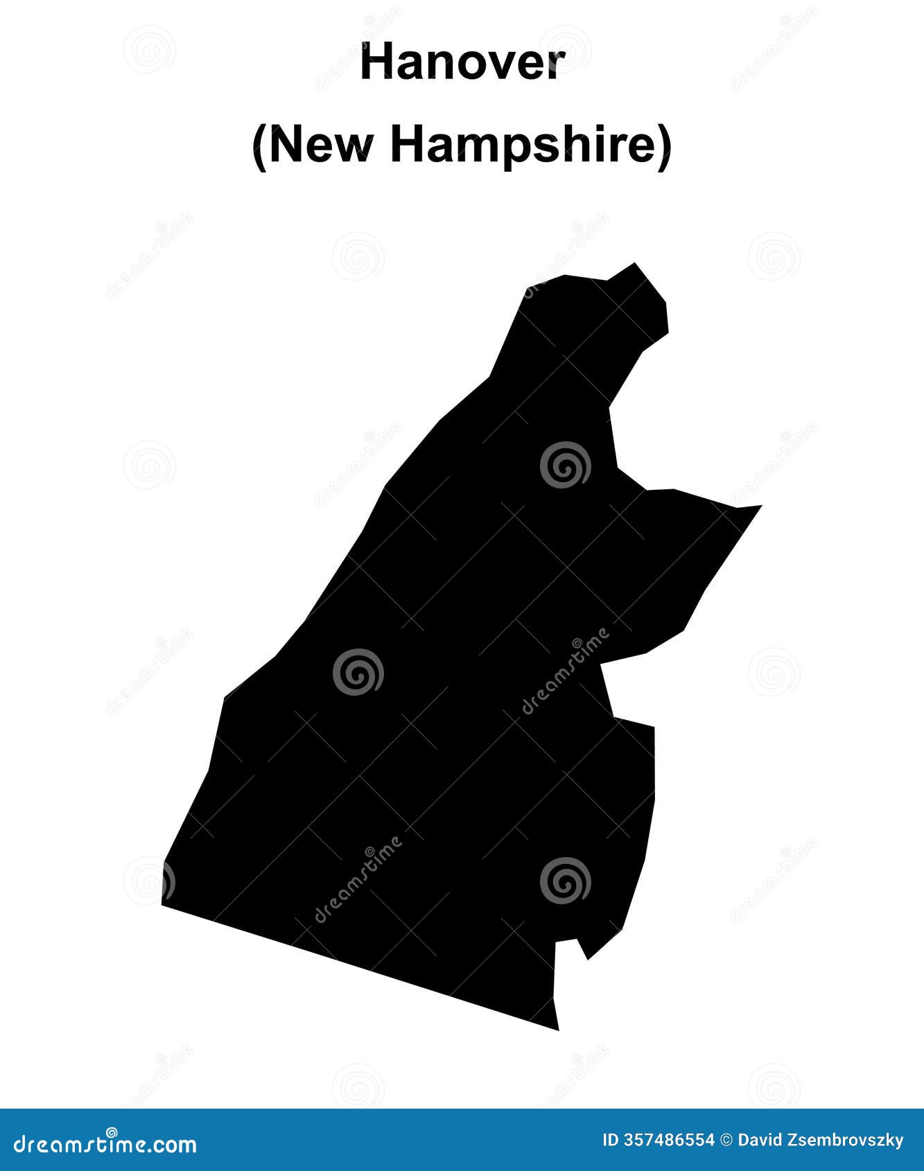 Hanover Outline Map Cartoon Vector | CartoonDealer.com #357532227