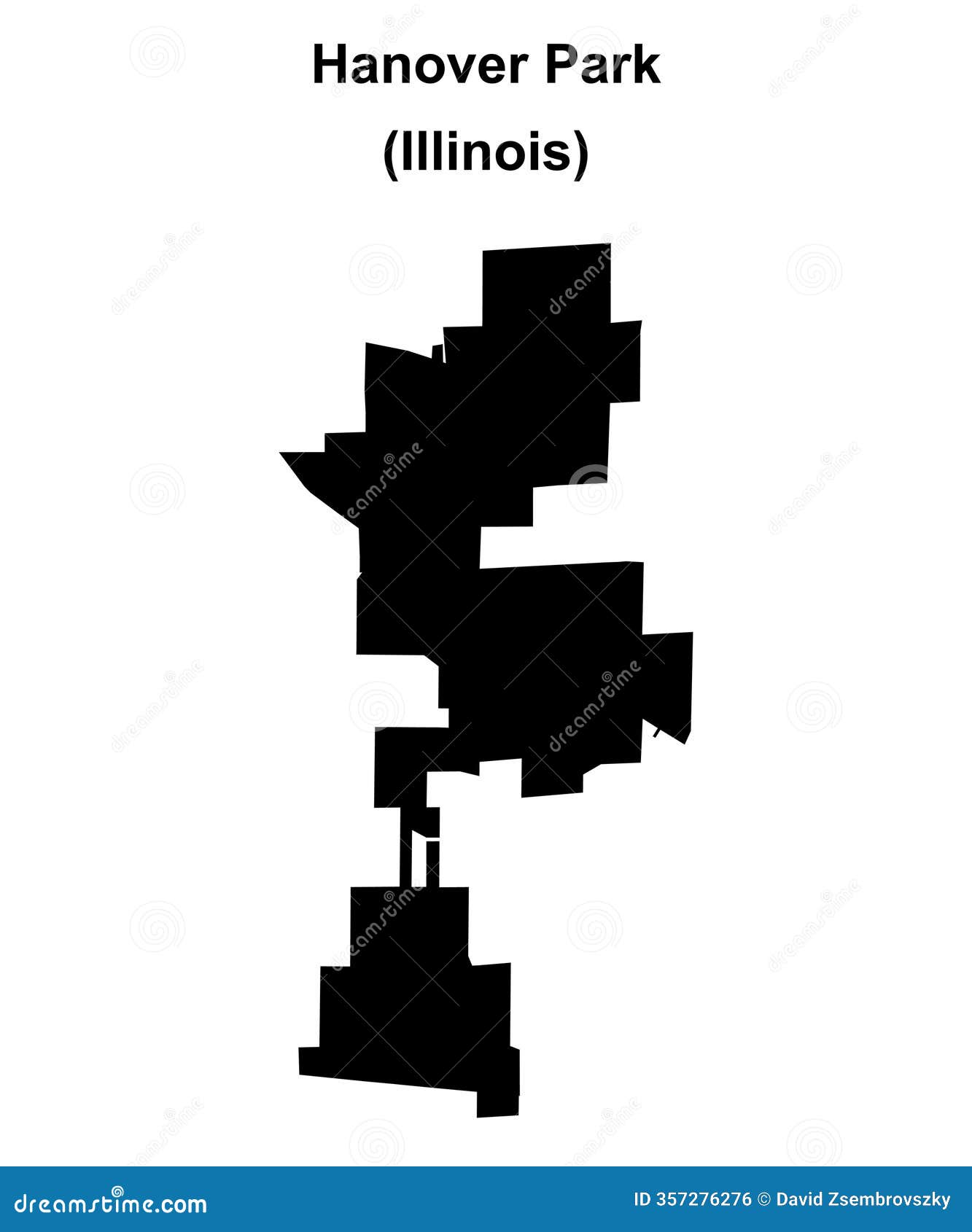 Hanover Outline Map Cartoon Vector | CartoonDealer.com #357532227