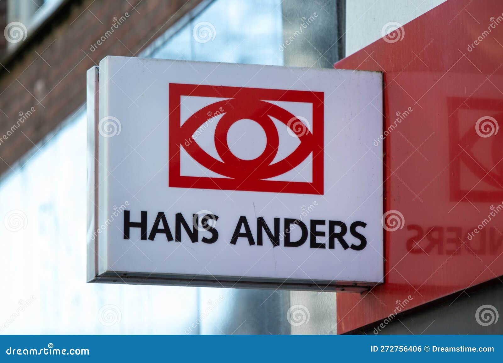 Hans Anders Optician Store Front with Flagsign at the Shop Editorial ...