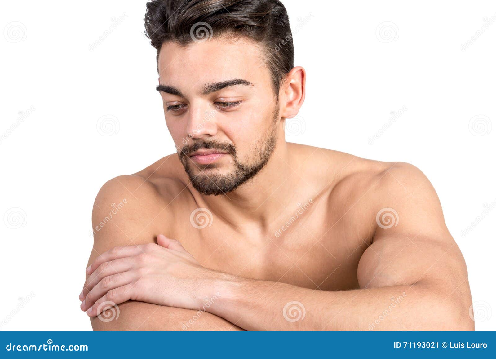 Hansome man stock image. Image of person, body, studio - 71193021