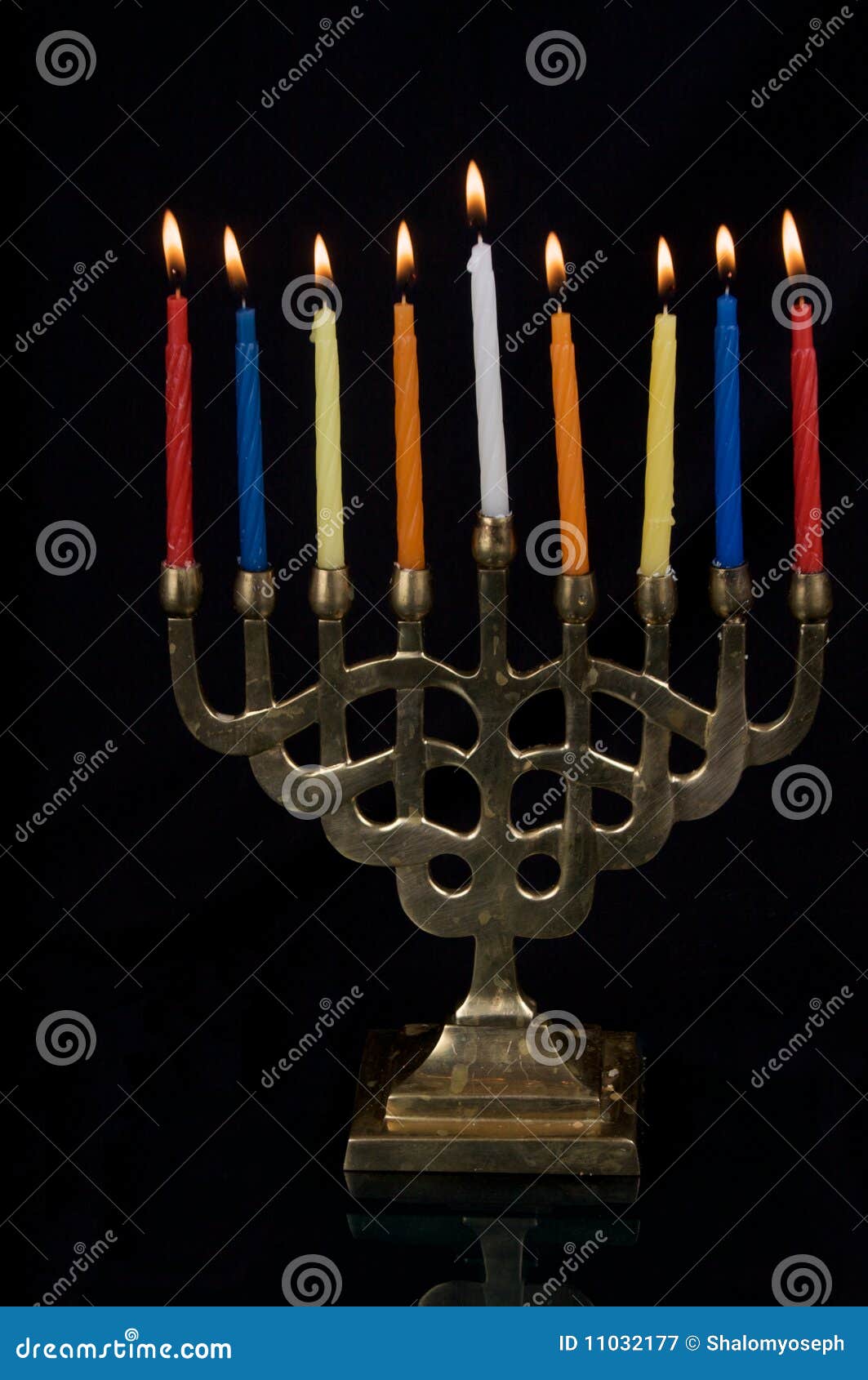 Hanukah Menorah stock image. Image of fire, culture, judaism - 11032177