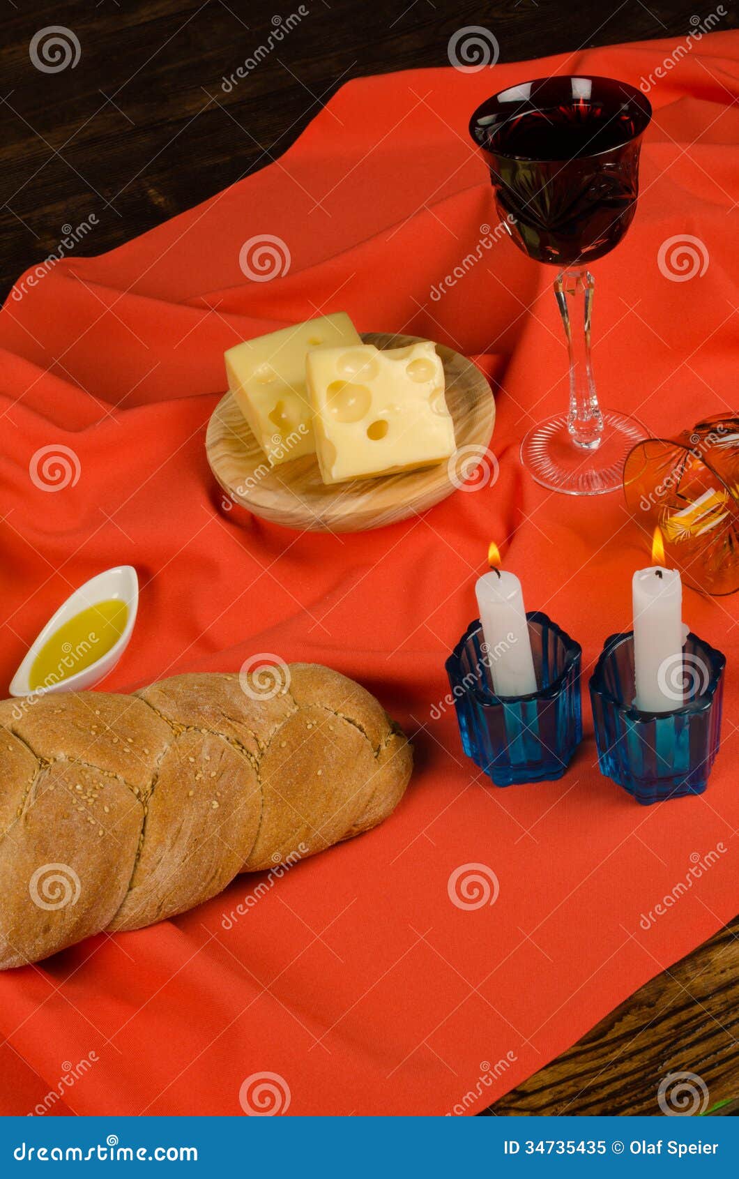 Hanukkah bread stock image. Image of traditional, hanukkah - 34735435