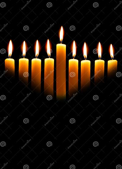 Hanukkah candles stock image. Image of copyspace, hanuka - 6585685