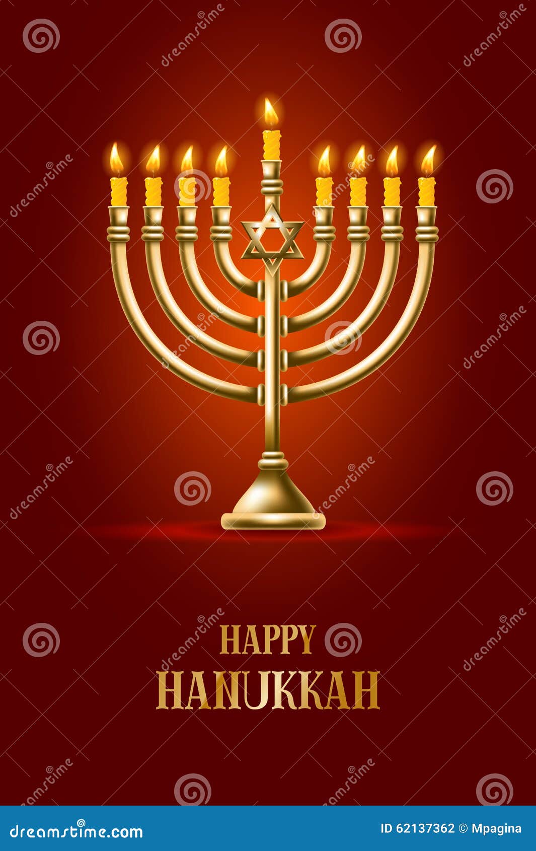 Hanukkah feliz ilustración del vector. Ilustración de hebreo - 62137362