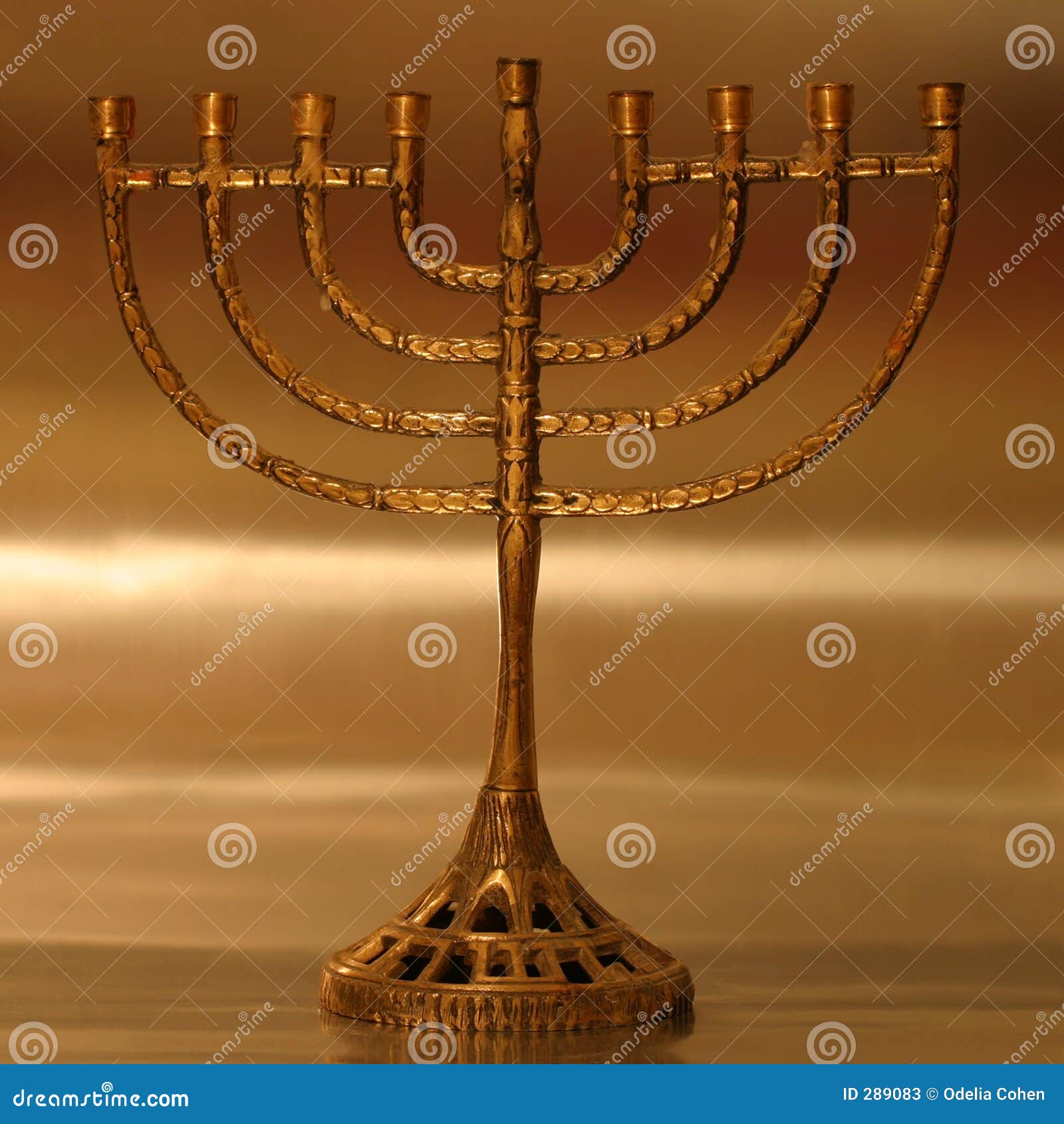 Hanukkah Menorah Candelabrum, Israel Traditional Hebrew Celebration ...