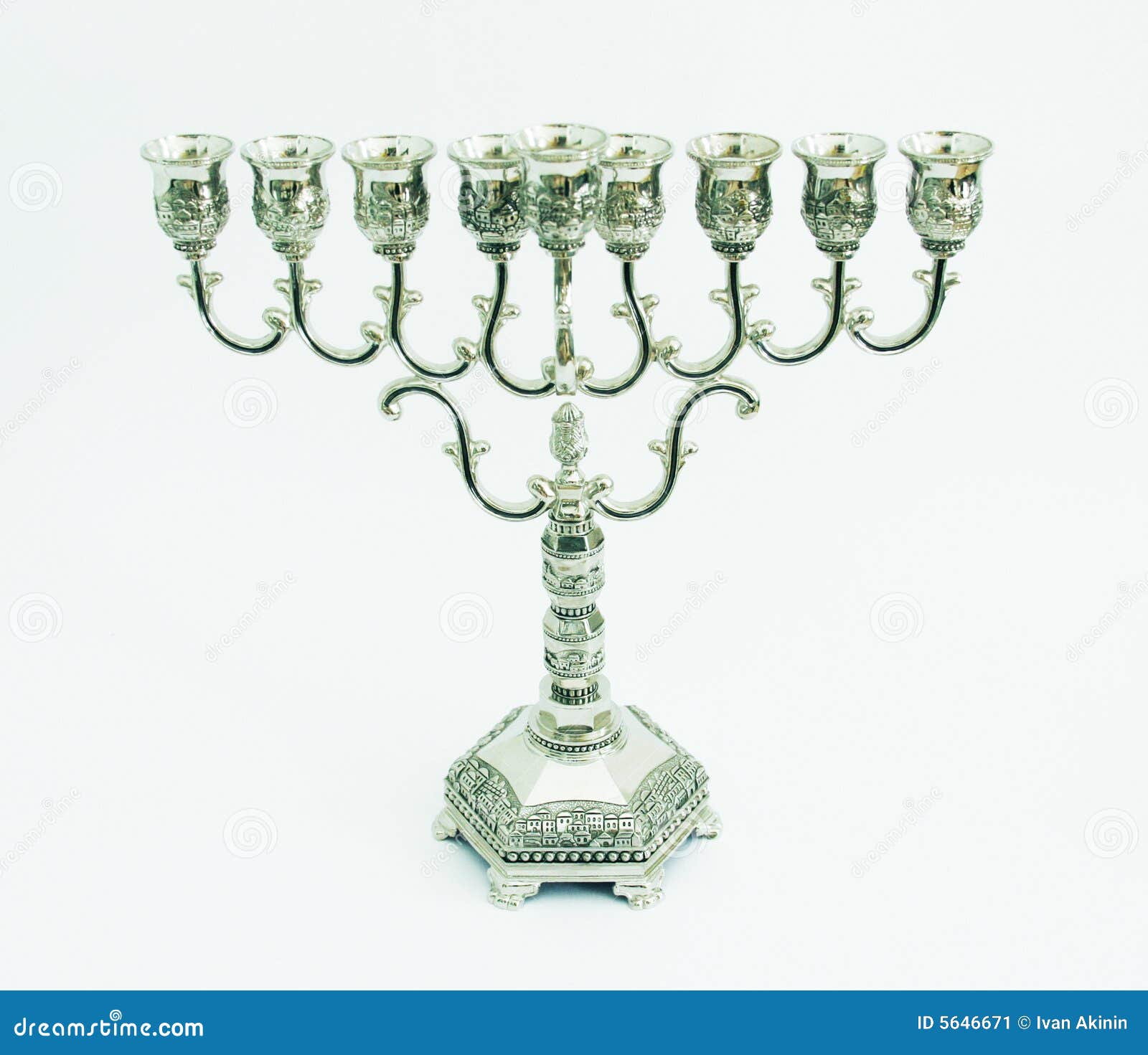 Hanukkah Menorah stock image. Image of judaica, menorah - 5646671