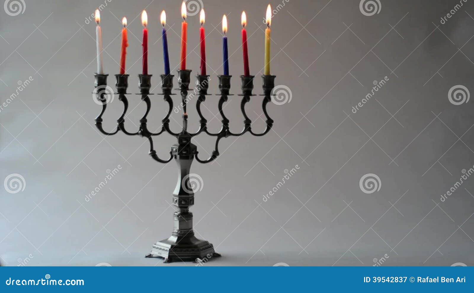 Hanukkah menorah stock video. Video of chanukah, hebrew - 39542837