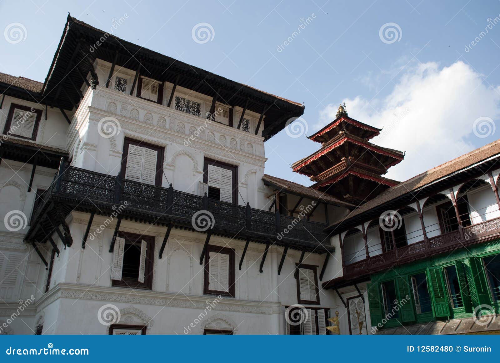 Hanuman Dhoka stock photo. Image of dhoka, palace, kathmandu - 12582480