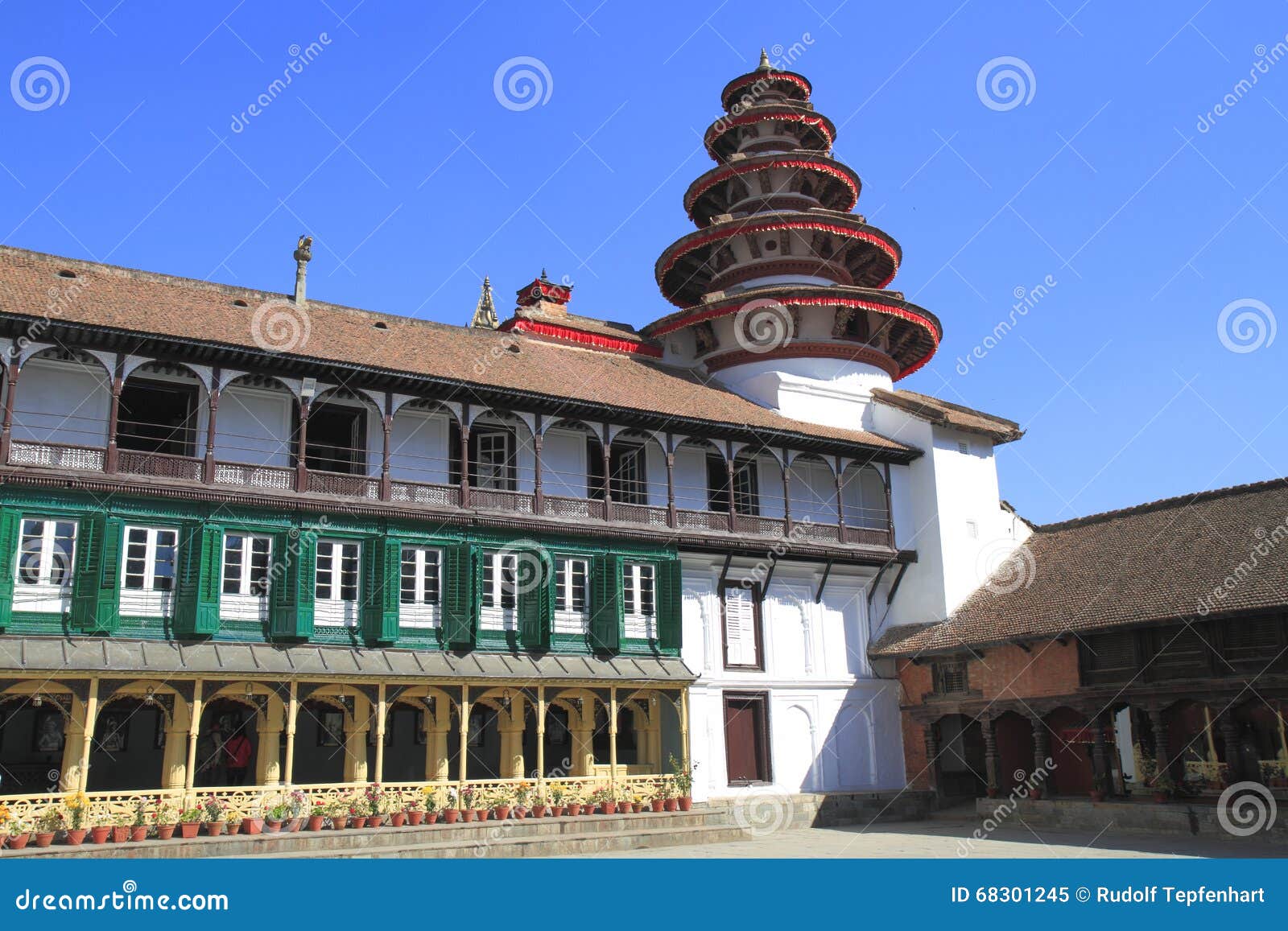 Hanuman Dhoka in Kathmandu, Nepal Stock Image - Image of newa, bricks ...