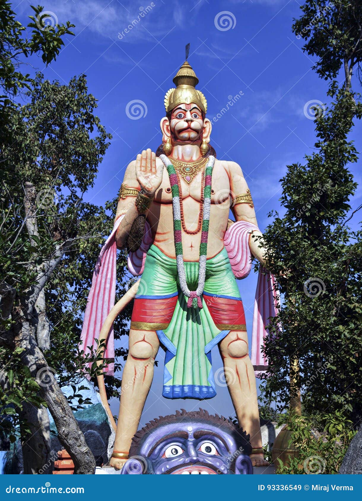 Hanuman murti stock image. Image of incense, hope, ceremony - 93336549