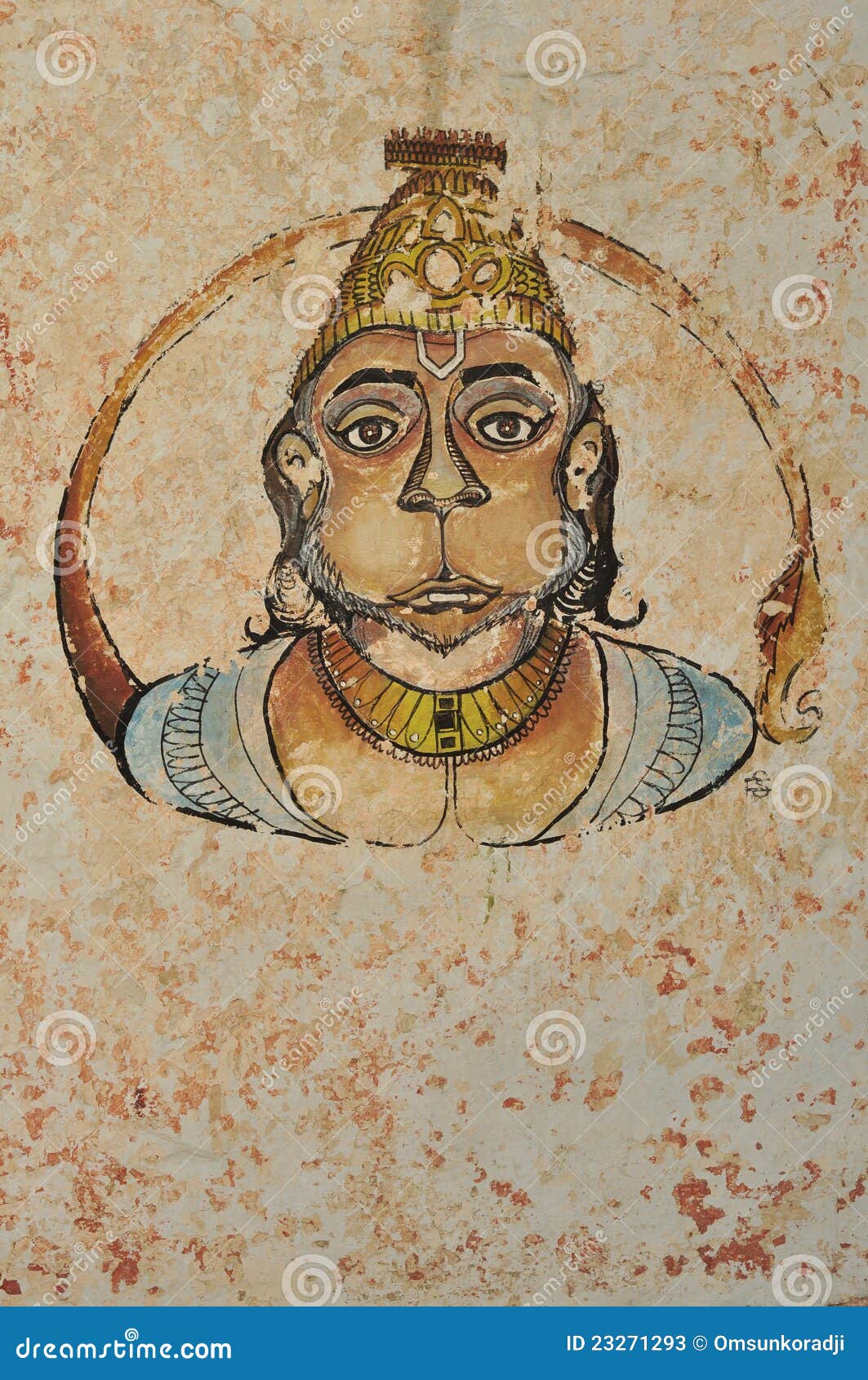 Hanuman portrait stock image. Image of asia, spiritual - 23271293