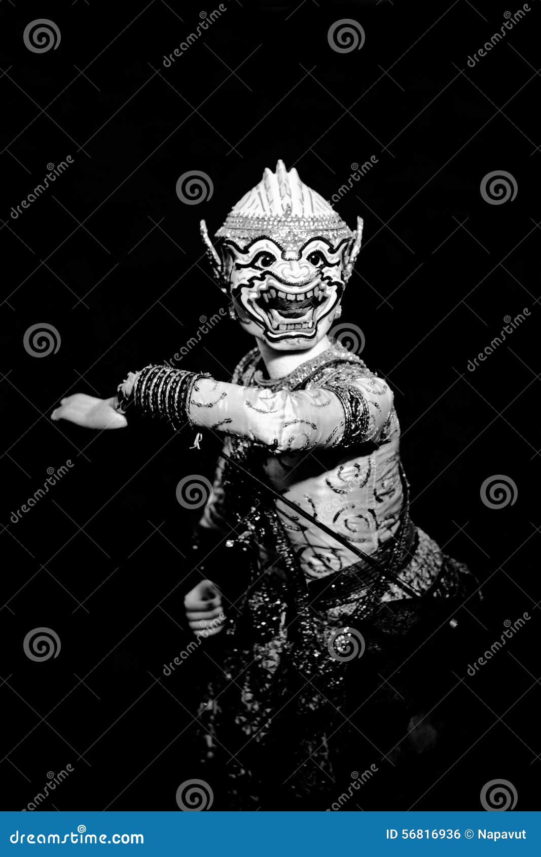Hanuman puppet stock photo. Image of thailand, hanuman - 56816936