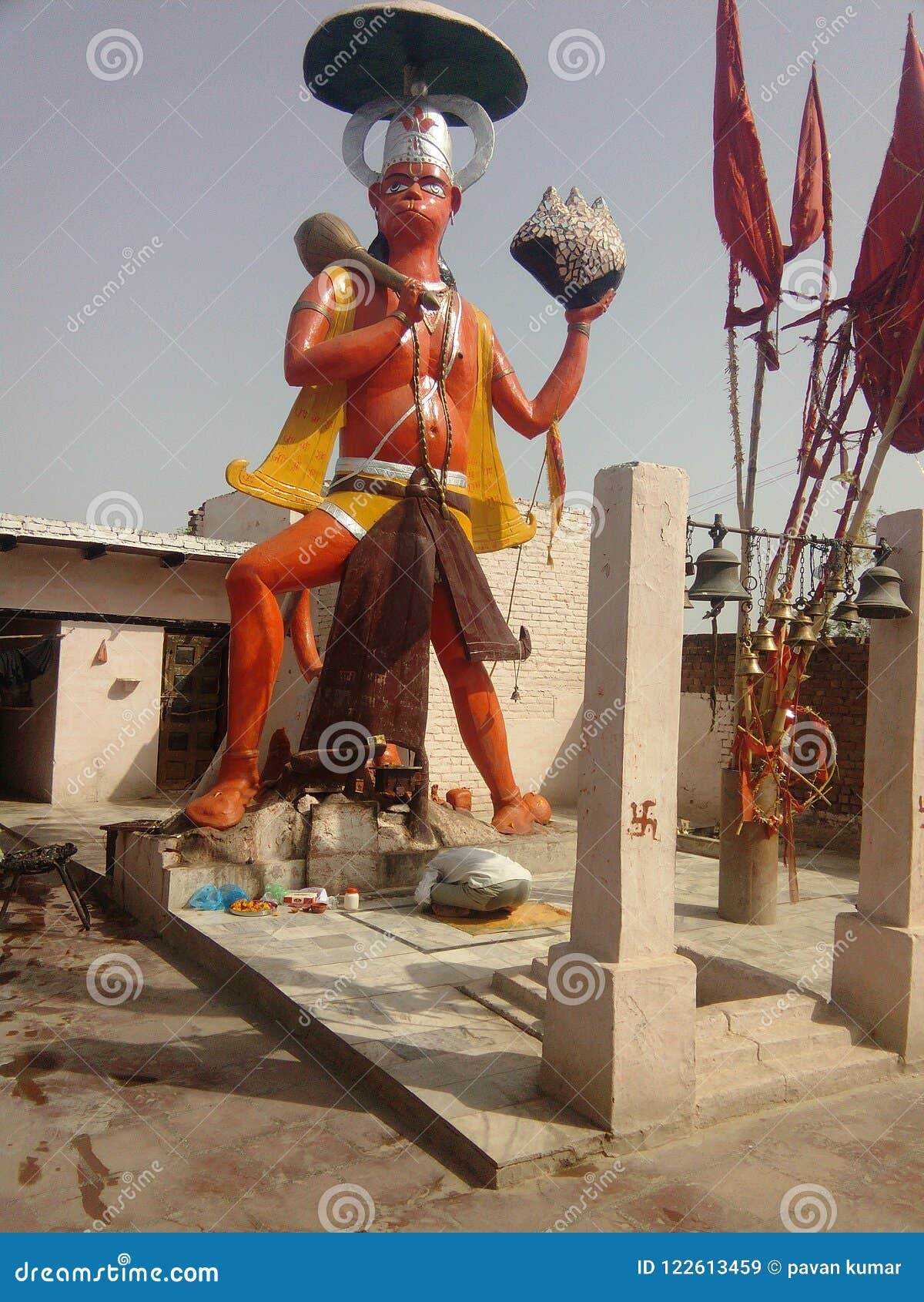 Hanuman stock image. Image of human, statue, kind, powerfull - 122613459