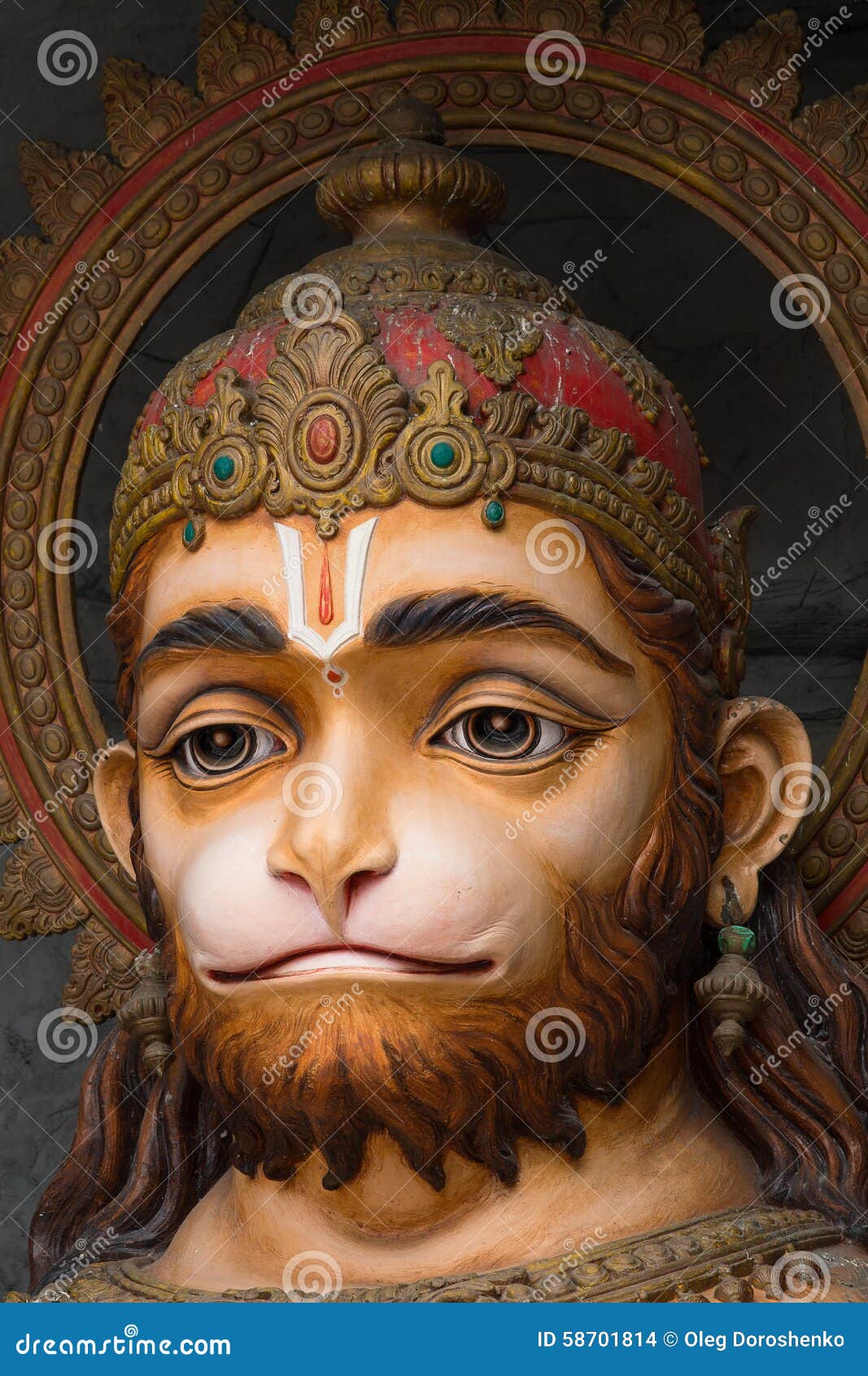 Hanuman Statue in Rishikesh, India Stock Photo - Image of artistic ...