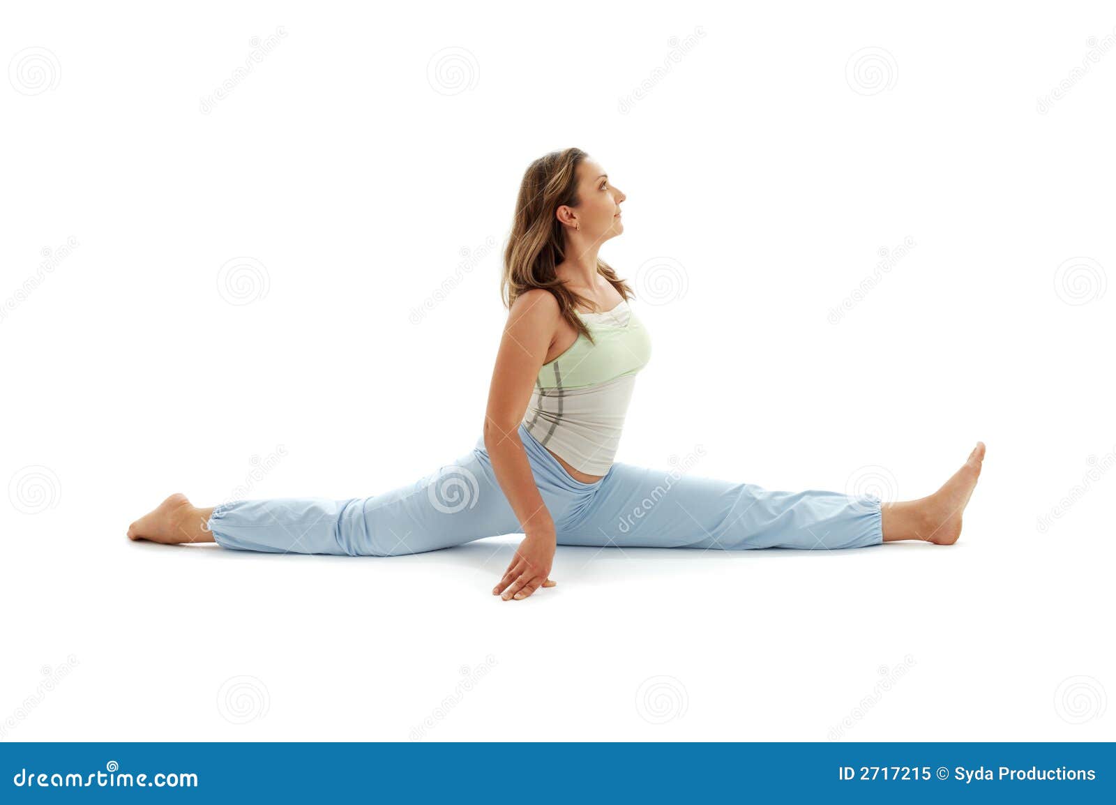 Hanumanasana monkey pose stock image. Image of girl, care - 2717215