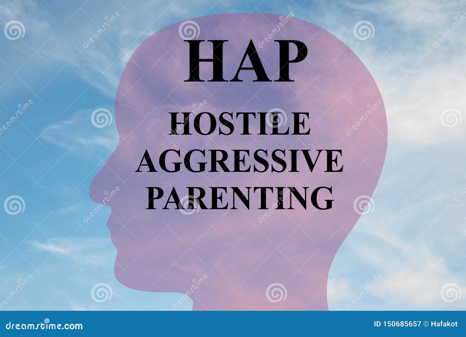 HAP - HOSTILE AGGRESSIVE PARENTING Concept Stock Illustration ...