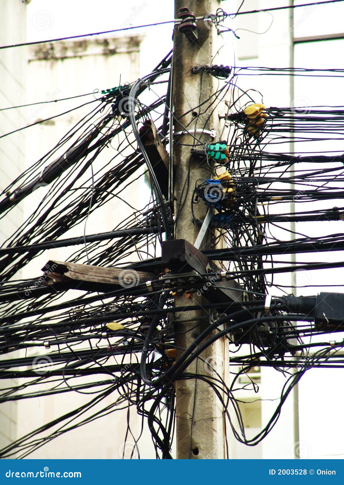 Haphazard Telephone Wires Royalty-Free Stock Image | CartoonDealer.com ...