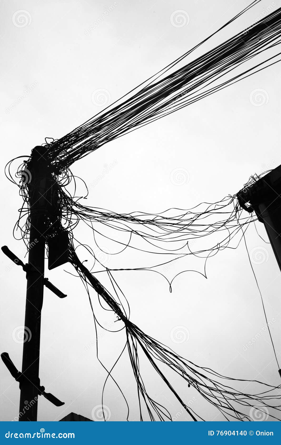 Haphazard Telephone Wires Royalty-Free Stock Image | CartoonDealer.com ...