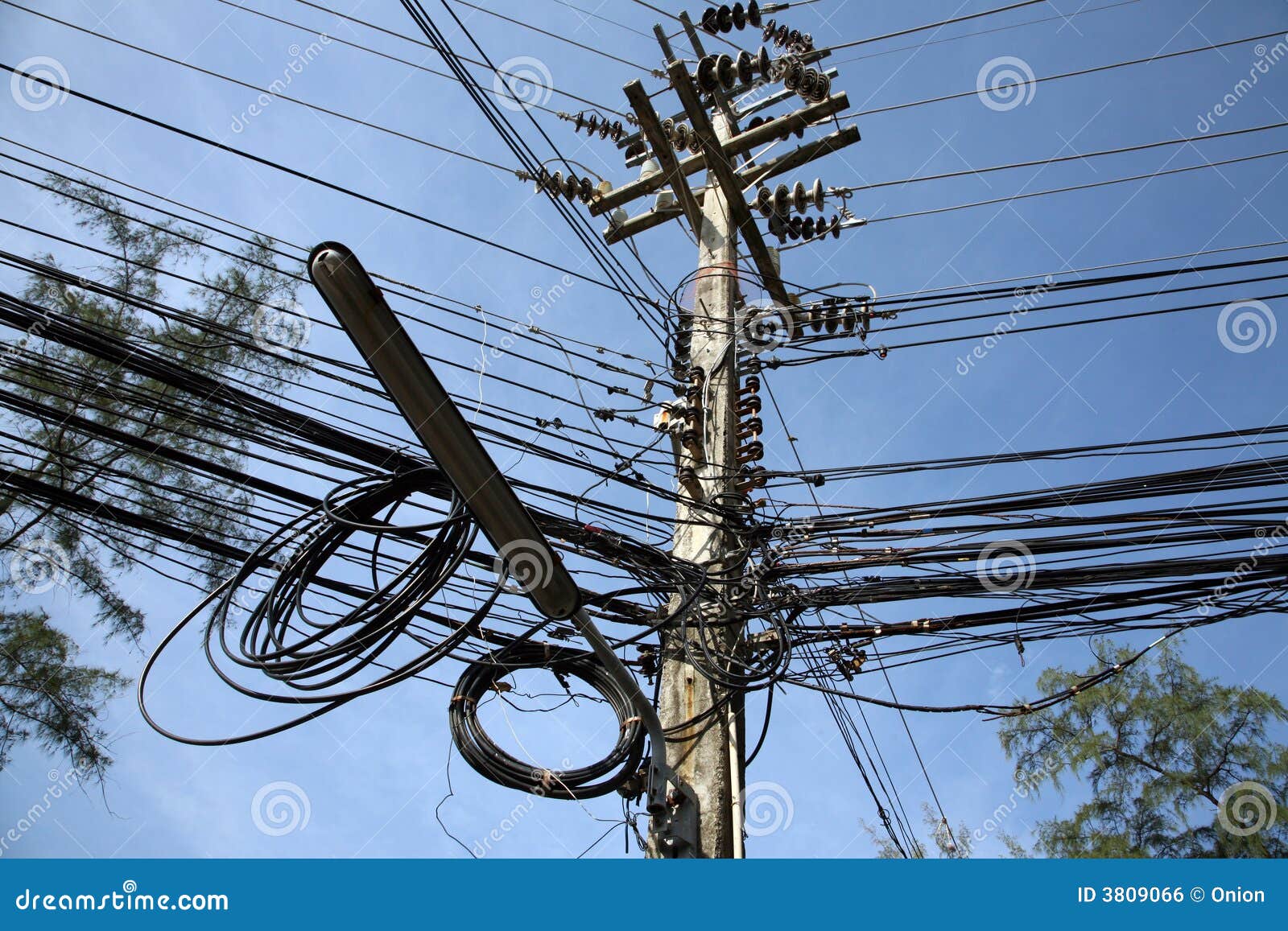 Haphazard Telephone Wires Royalty-Free Stock Image | CartoonDealer.com ...