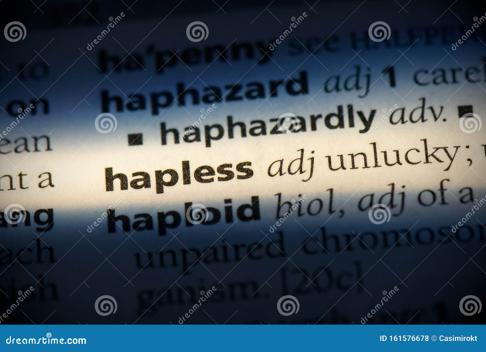 Hapless stock photo. Image of hapless, close, printed - 161576678
