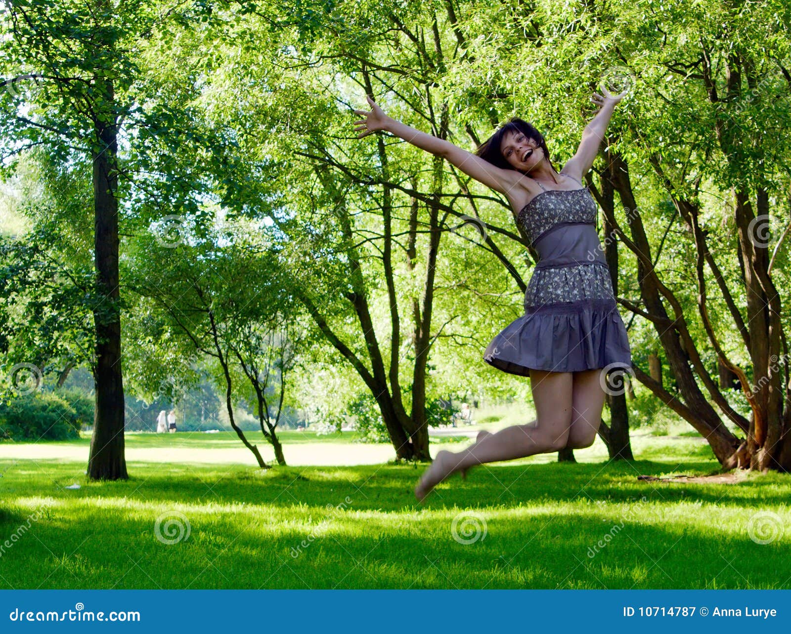 Happiness stock image. Image of leisure, green, girl - 10714787