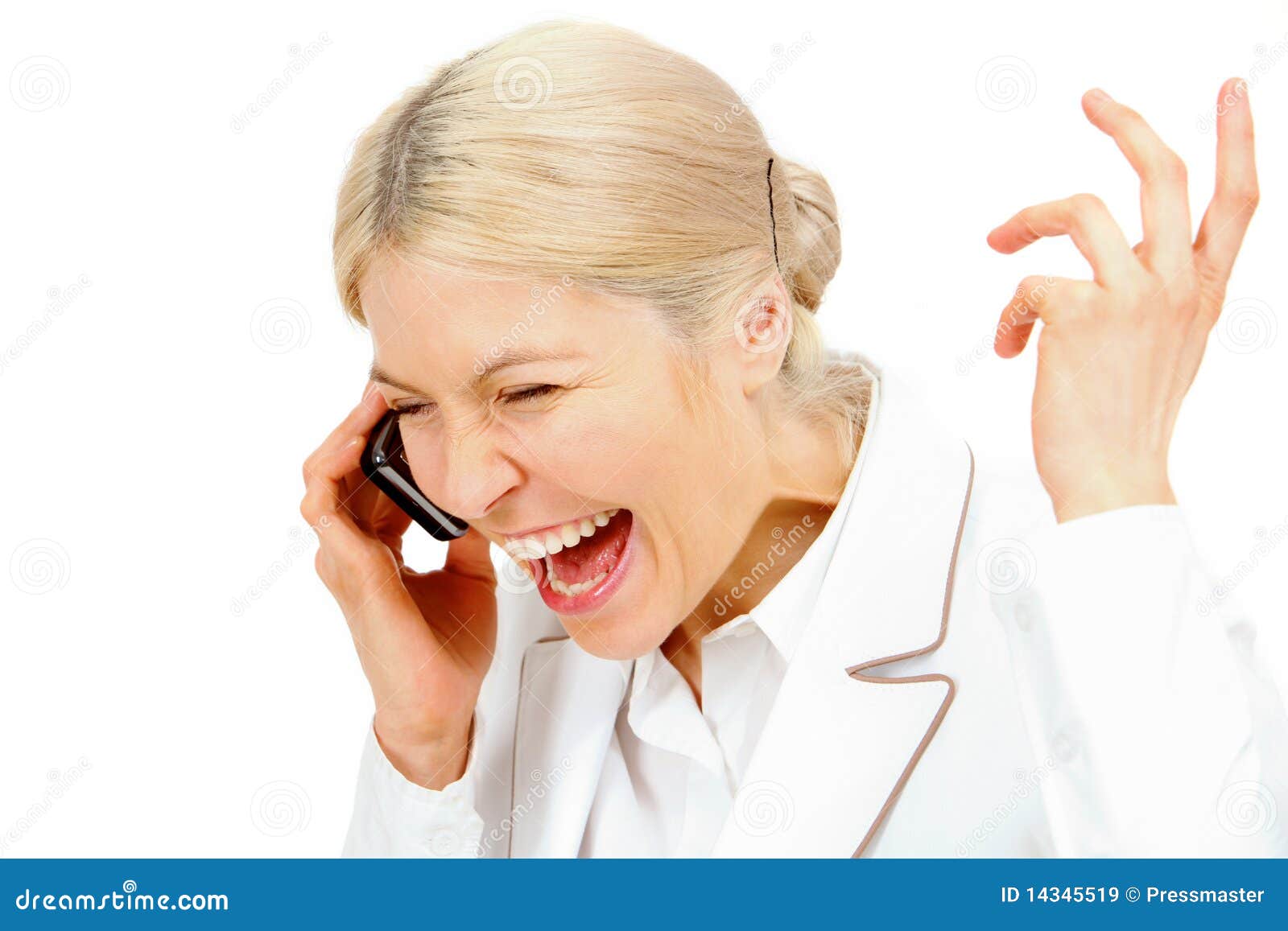 Happiness stock image. Image of joyous, calling, face - 14345519