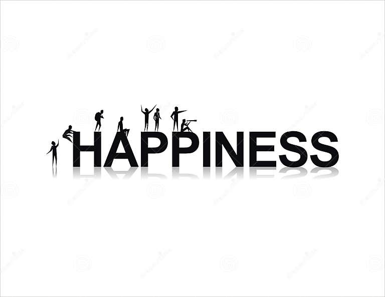 Happiness stock vector. Illustration of white, figure - 27669344