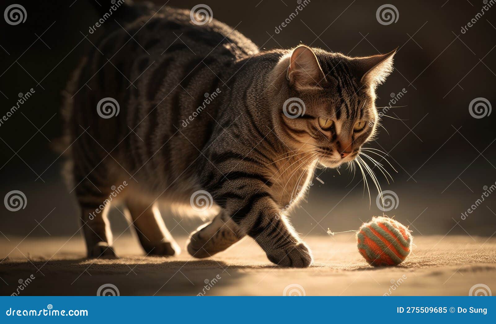 Happiness cat stock illustration. Illustration of affectionate - 275509685