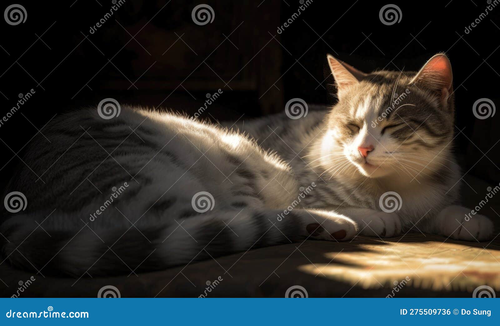 Happiness cat stock illustration. Illustration of feline - 275509736