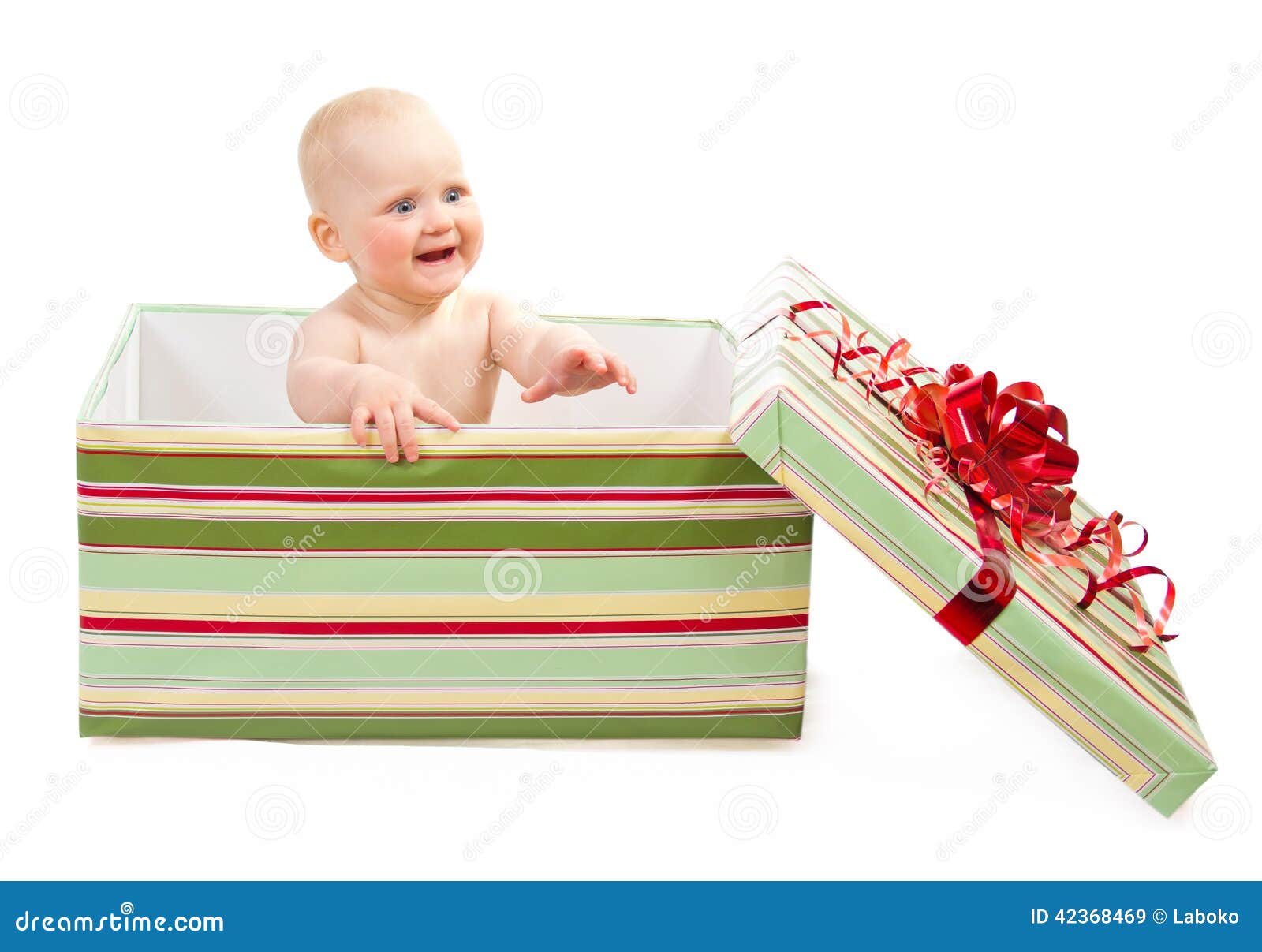 Happiness Child in Gift Box Stock Image - Image of cheerful, cute: 42368469