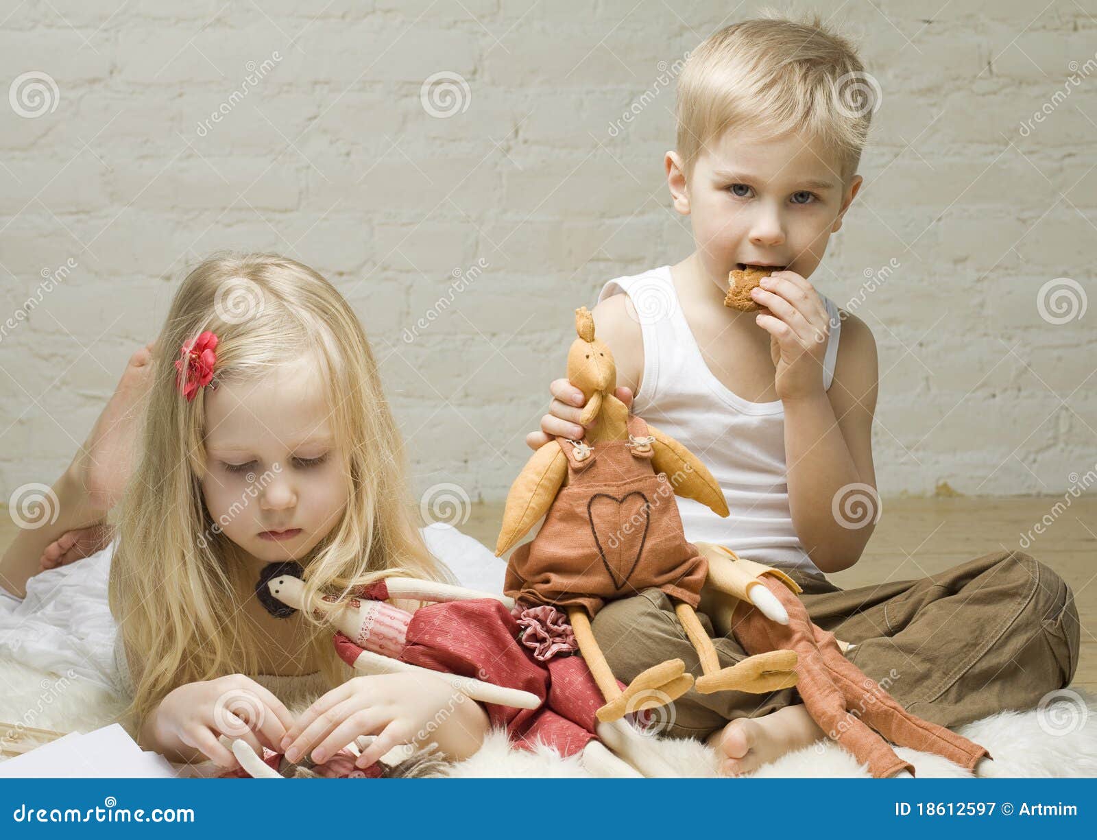 Happiness Children Playing Home Stock Image - Image of hair, elementary ...