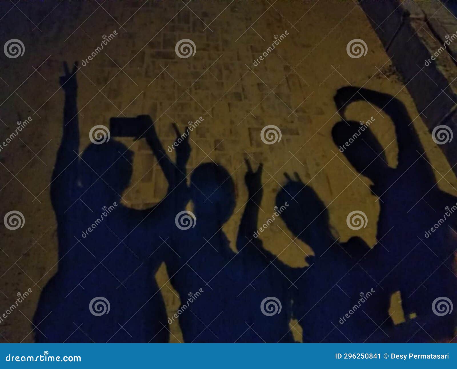 Happiness with Friends in a Dark Shadow Stock Image - Image of friends ...