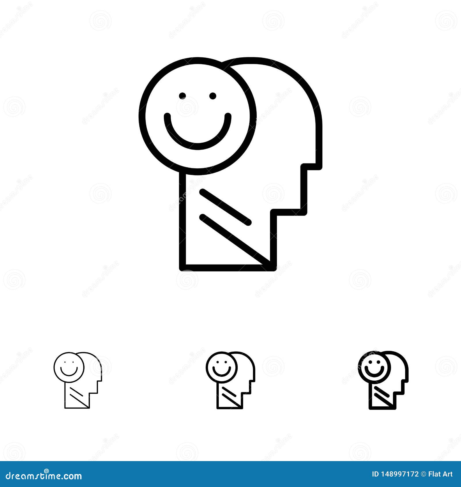 Happiness, Happy, Human, Life, Optimism Solid Icon Infographics 5 Steps ...