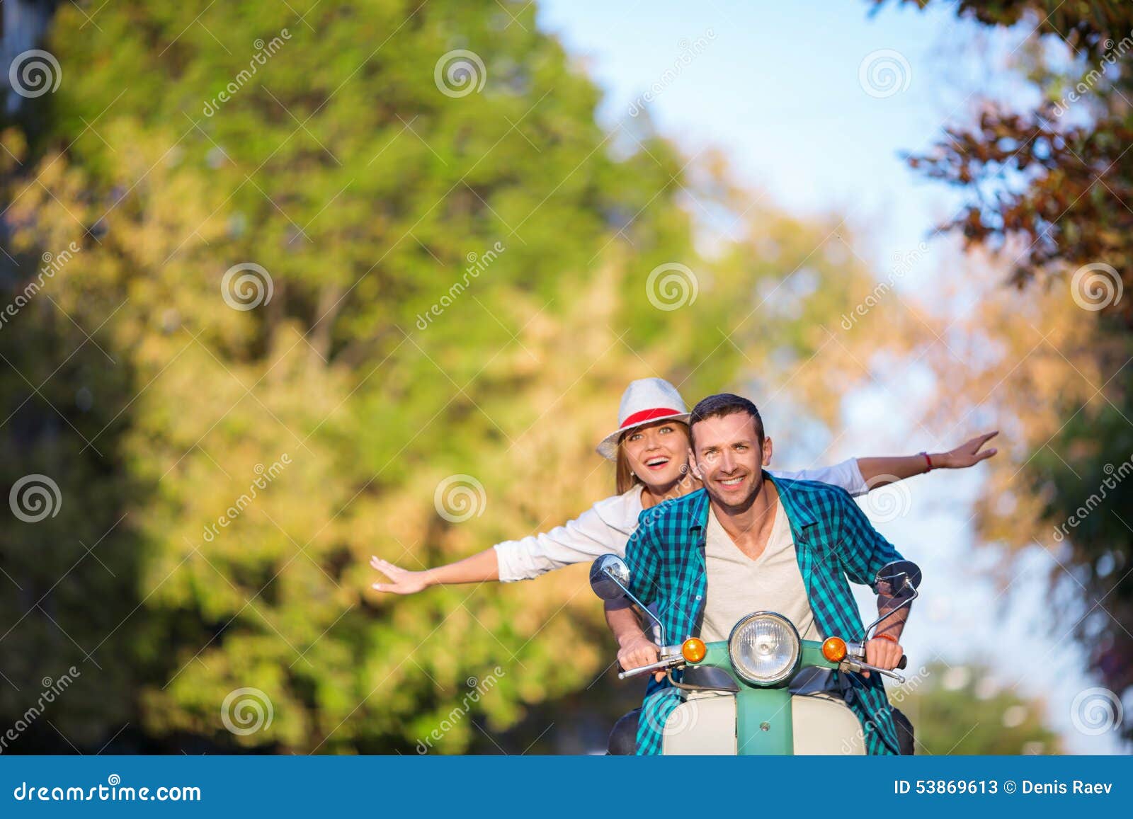 Happiness stock image. Image of street, motor, riding - 53869613