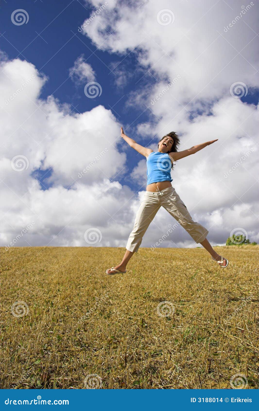 Happiness jump stock photo. Image of freshness, female - 3188014