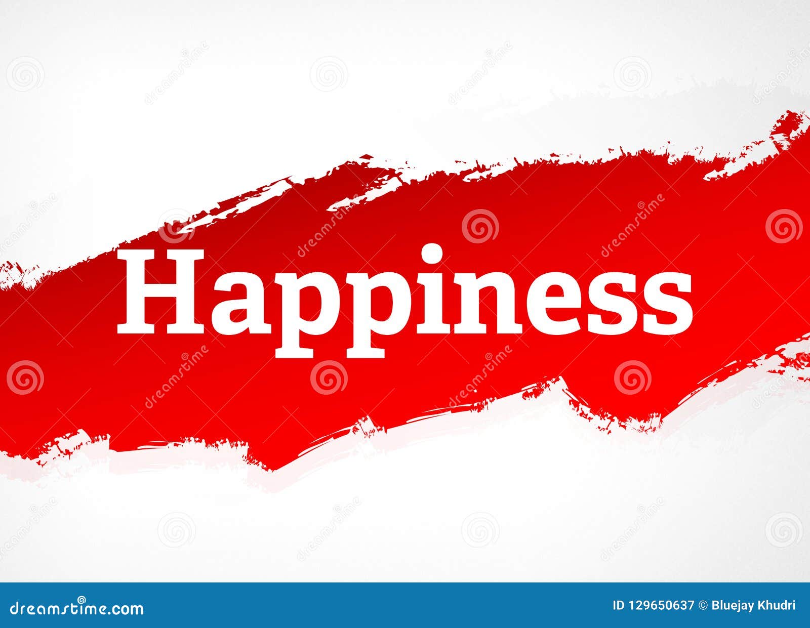 Happiness Red Brush Abstract Background Illustration Stock Illustration ...