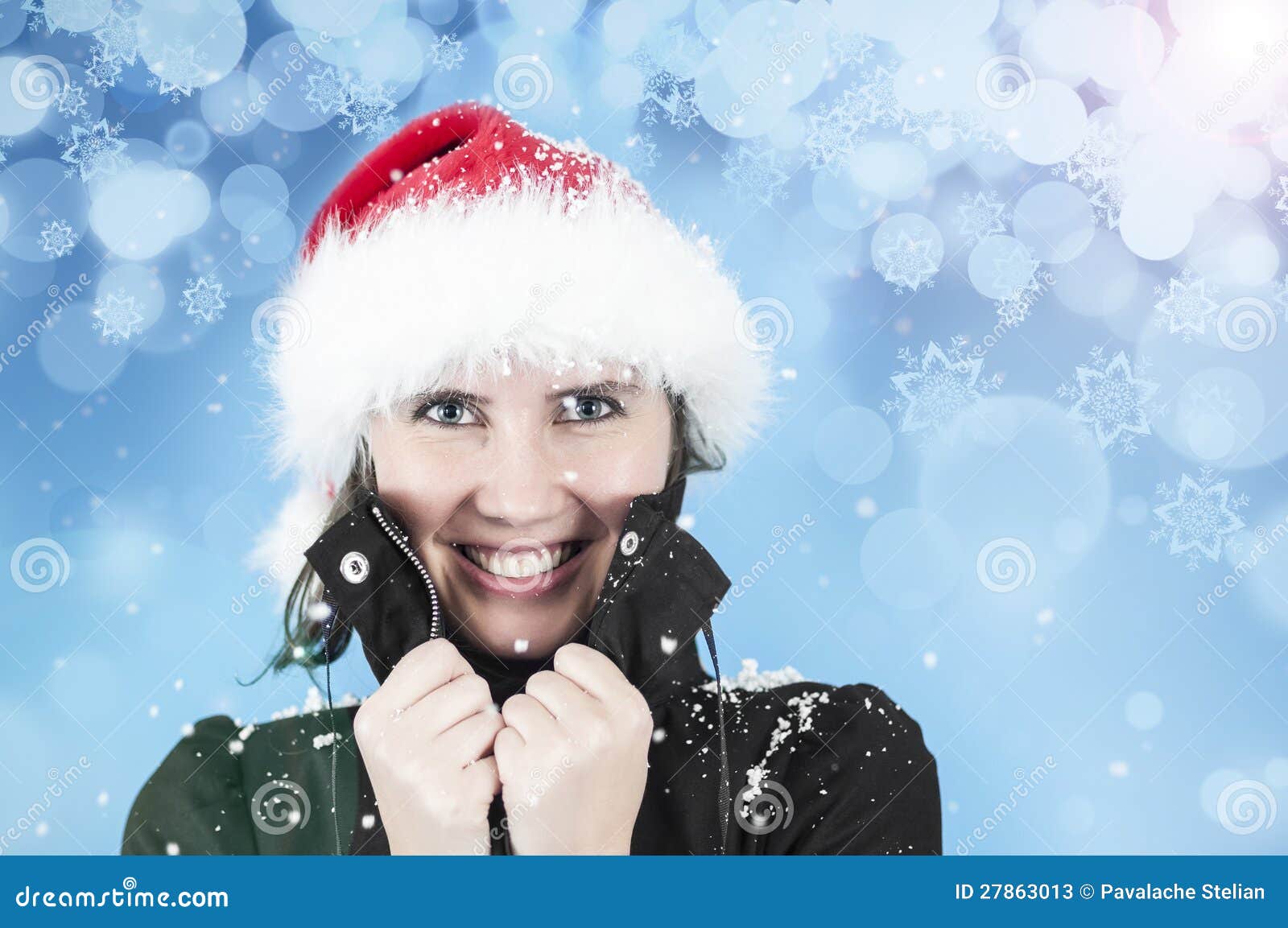 Happiness in the Winter Cold Stock Image - Image of freeze, formal ...