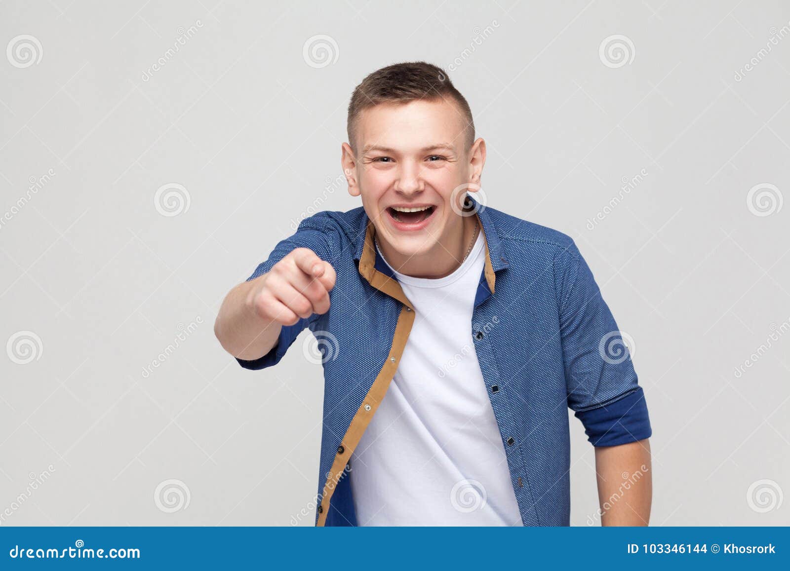 Happiness Young Boy Pointing Finger at Camera and Toothy Smile. Stock ... Happiness Young Boy Pointing Finger at Camera and Toothy Smile. Stock ...