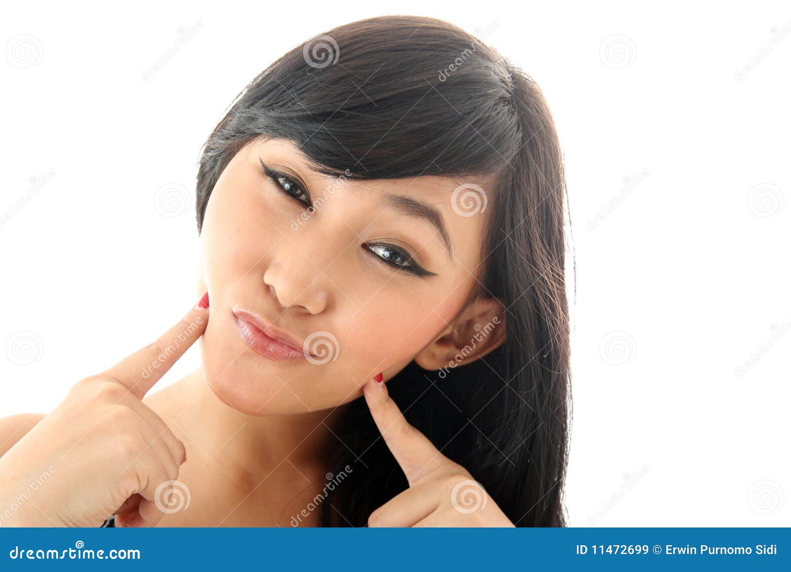 Happy stock image. Image of beauty, posing, isolated - 11472699