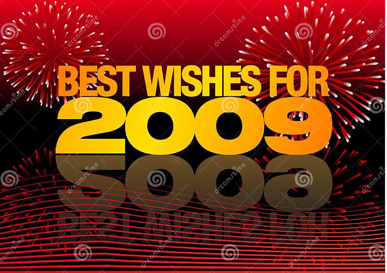 Happy 2009 stock vector. Illustration of seasonal, eight - 6572503