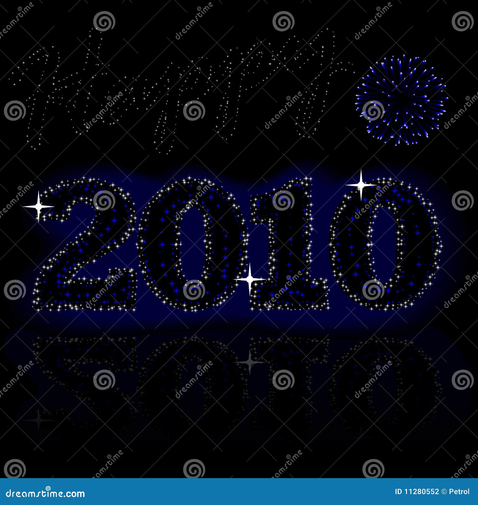 Happy 2010 stock vector. Illustration of holidays, white - 11280552