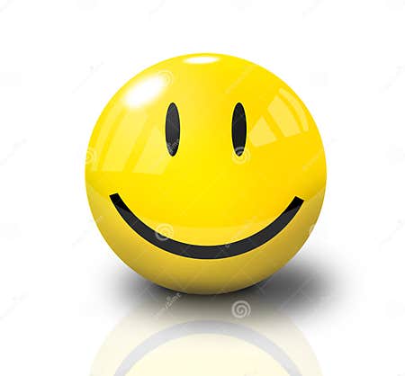 Happy 3D Smiley Face stock illustration. Illustration of mouth - 3934209