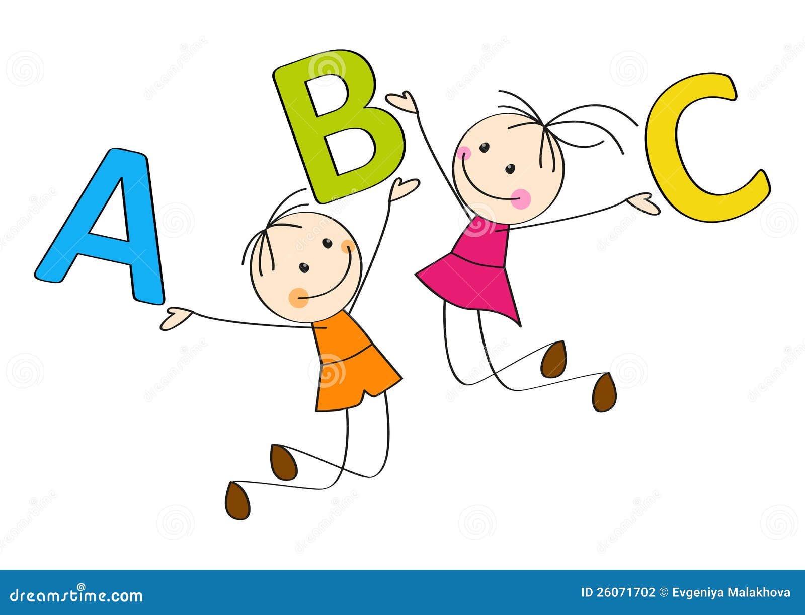 Happy ABC stock vector. Illustration of happy, back, funny - 26071702