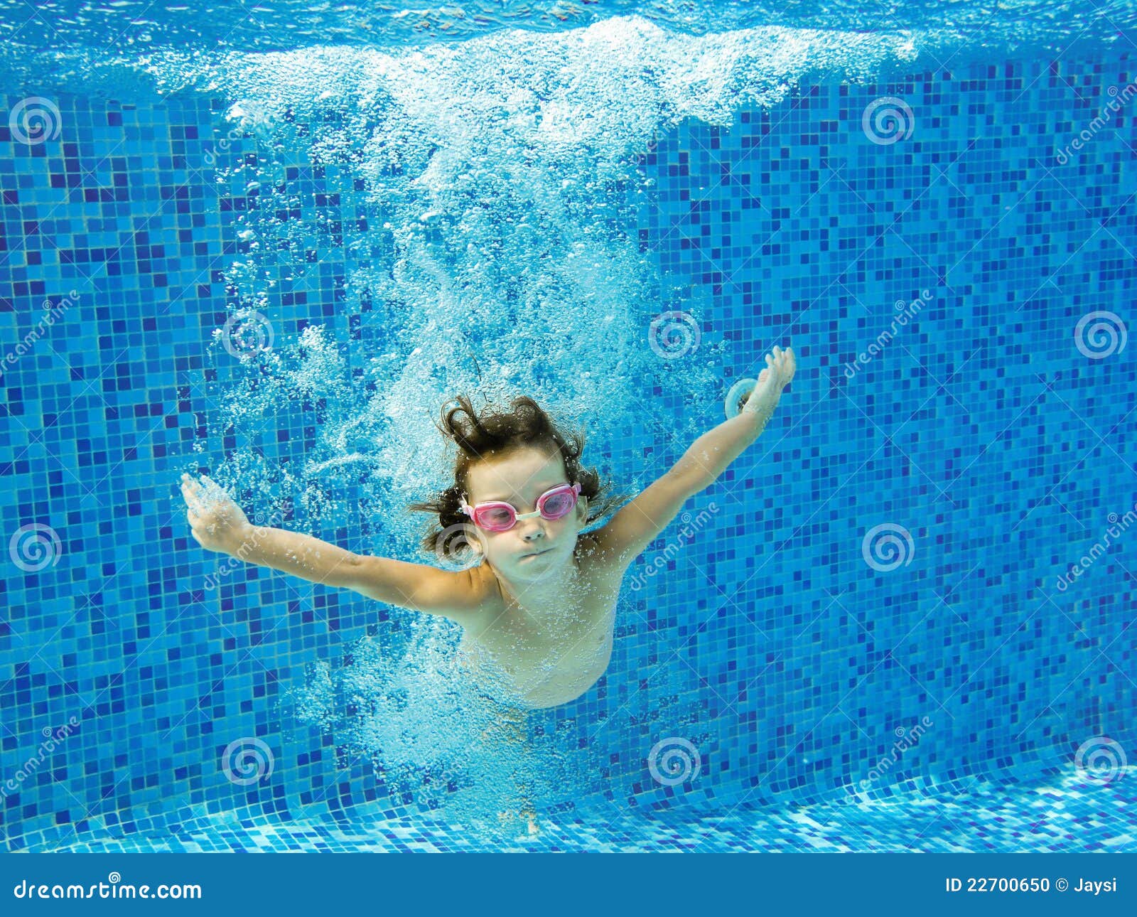 Happy Active Child Jumps To Swimming Pool Stock Photo - Image of happy ...